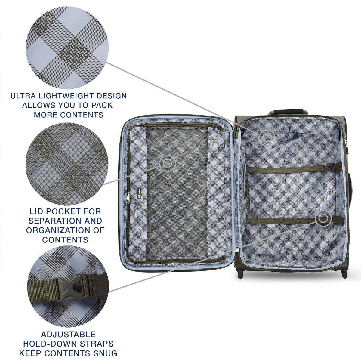 Travelpro Maxlite 5 Lightweight 26" Expandable Rollaboard (2-Wheeled ...