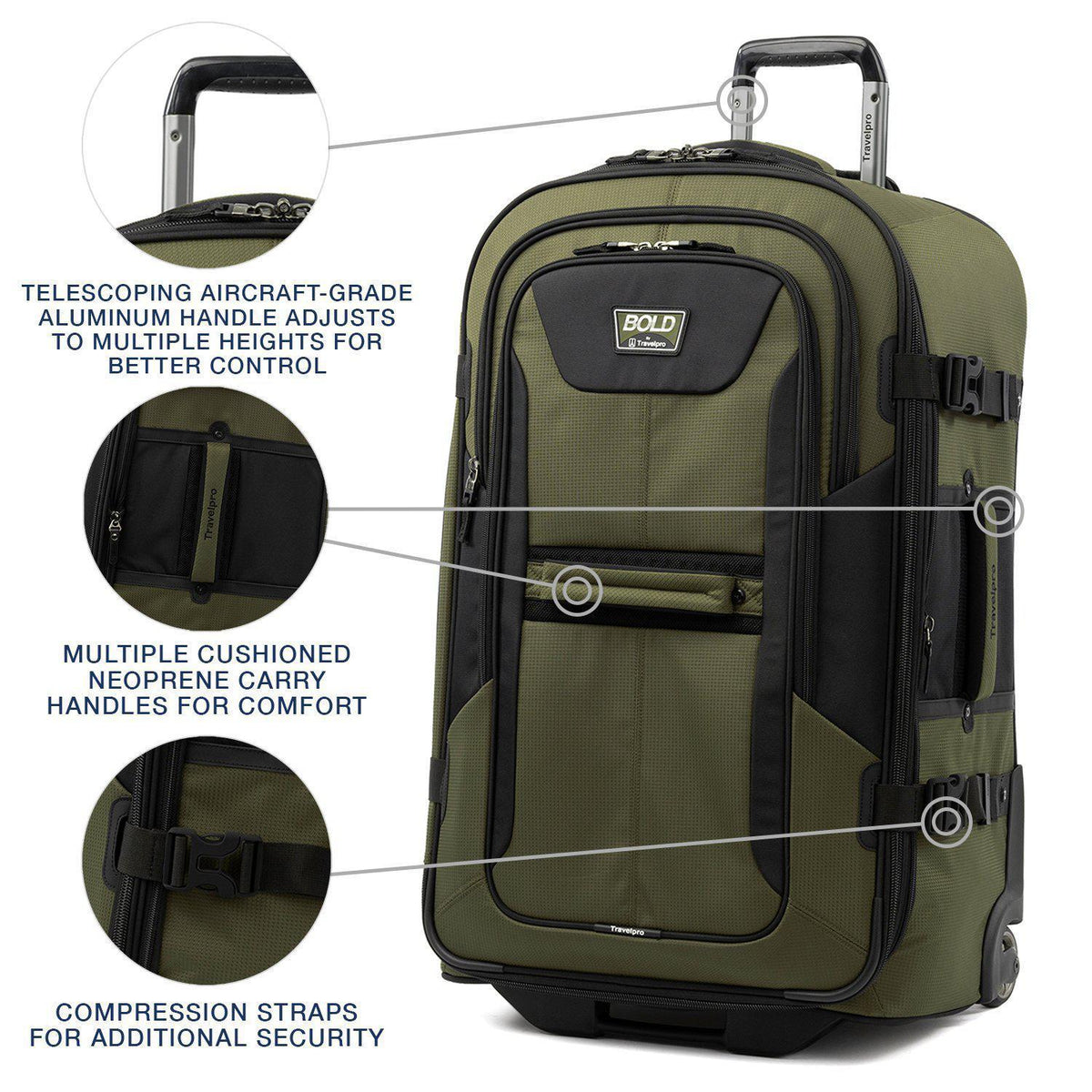 Bold by Travelpro 28" Expandable Rollaboard – Luggage Pros